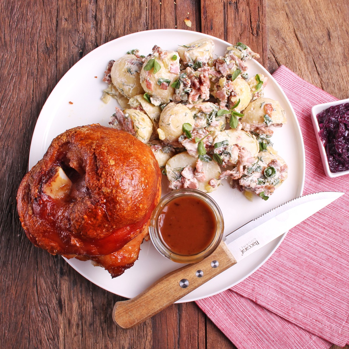German Pork Knuckle with Bier Gravy - SunPork Fresh Foods