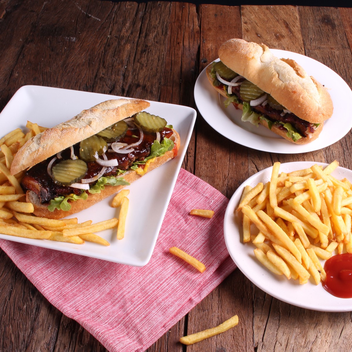 Homemade Boneless BBQ Pork Rib Sandwich - SunPork Fresh Foods